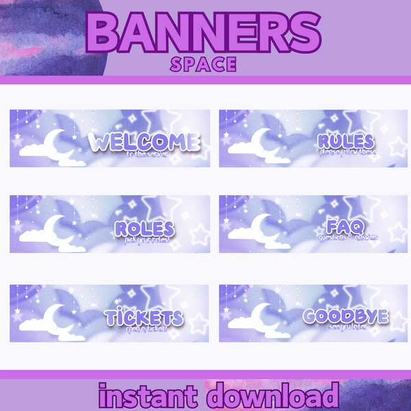 Purple Aesthetic Discord - Etsy