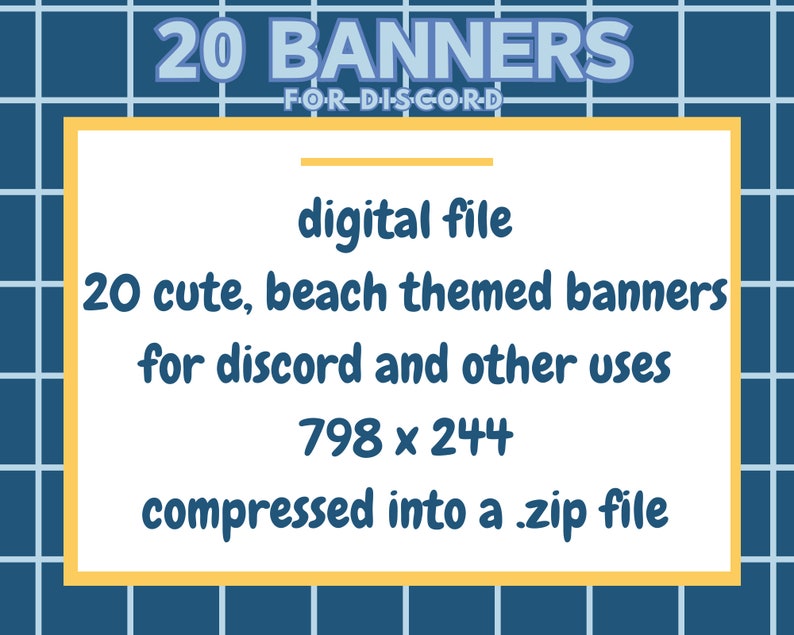 Beach Theme Discord Server Banners, Wave & Sun (digital Download ...