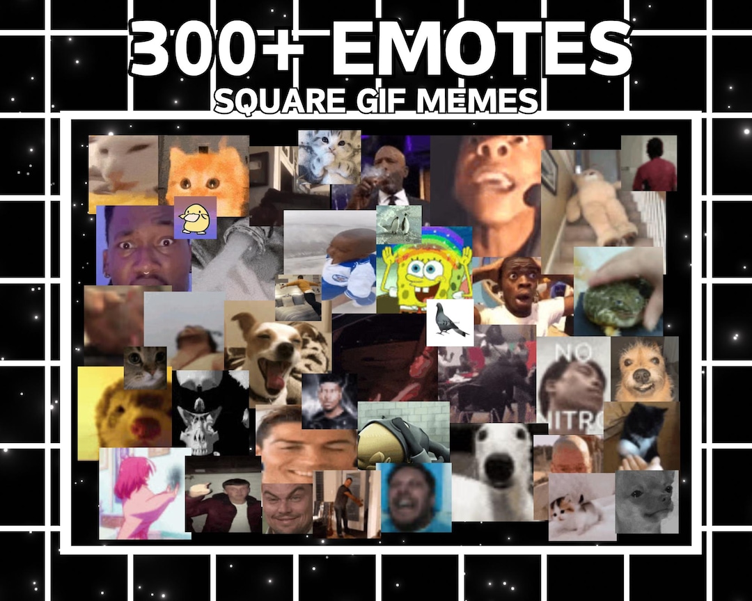 300+ Funny Meme GIF Emotes: Twitch, Discord, Streaming (digital ...