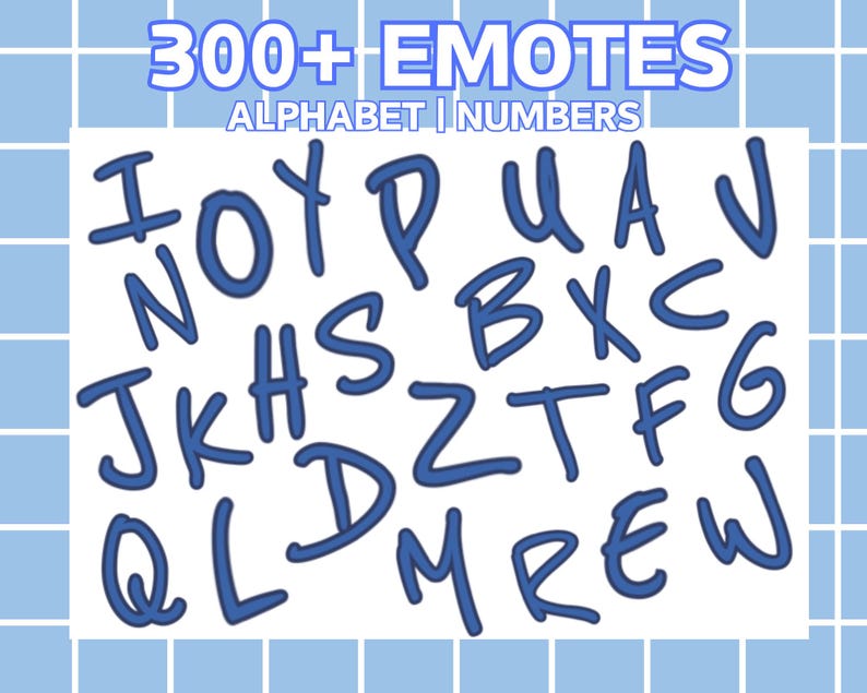 300+ Blue Emotes for Discord, Twitch: Text, Image, GIF (digital ...