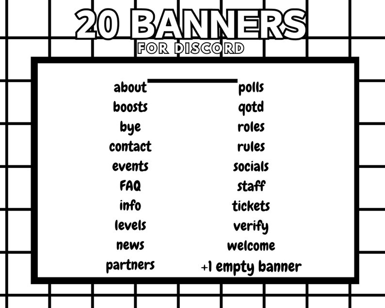 Discord Server Banner Channel Organisers Twitch Streamer Cute Simple ...