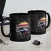 Knight Rider K.I.T.T. Black Coffee Mug (11oz, 15oz), Cool, Fun, Retro ...