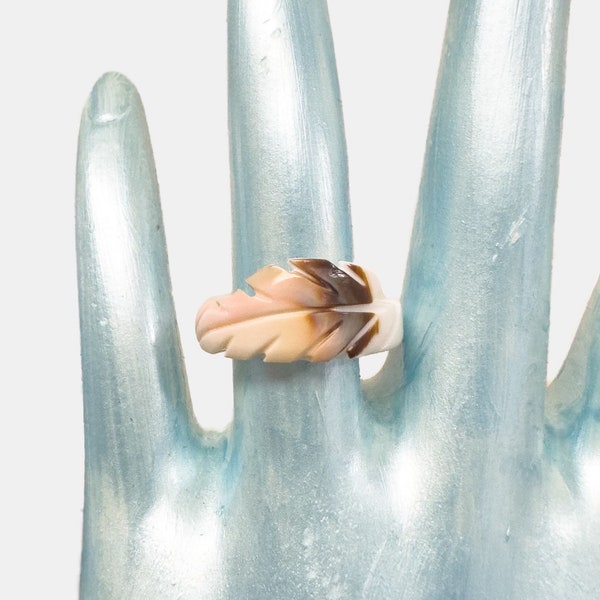 Carved Shell Ring - Etsy