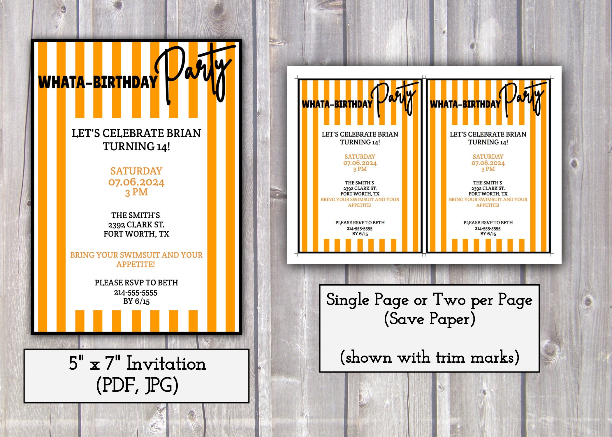 Whataburger Birthday Invite, Burger Themed Party Invite, Fast Food ...