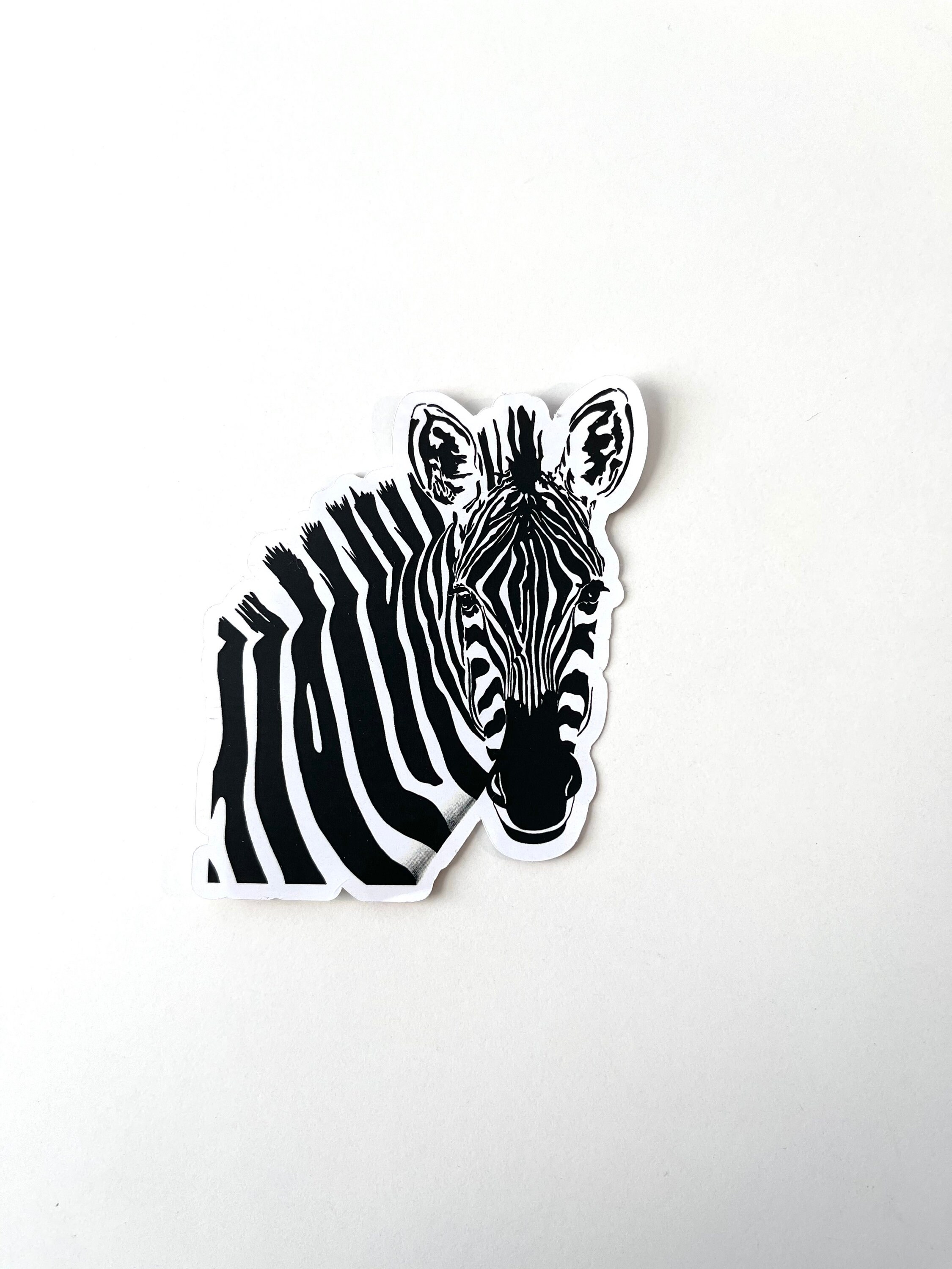 Zebra Die Cut Sticker - Etsy