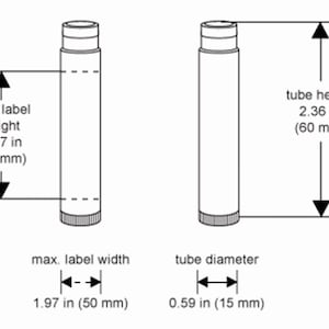 Lip Balm Container- Tubes Plus Cap- Empty- Clear or White- Pack of 25 ...