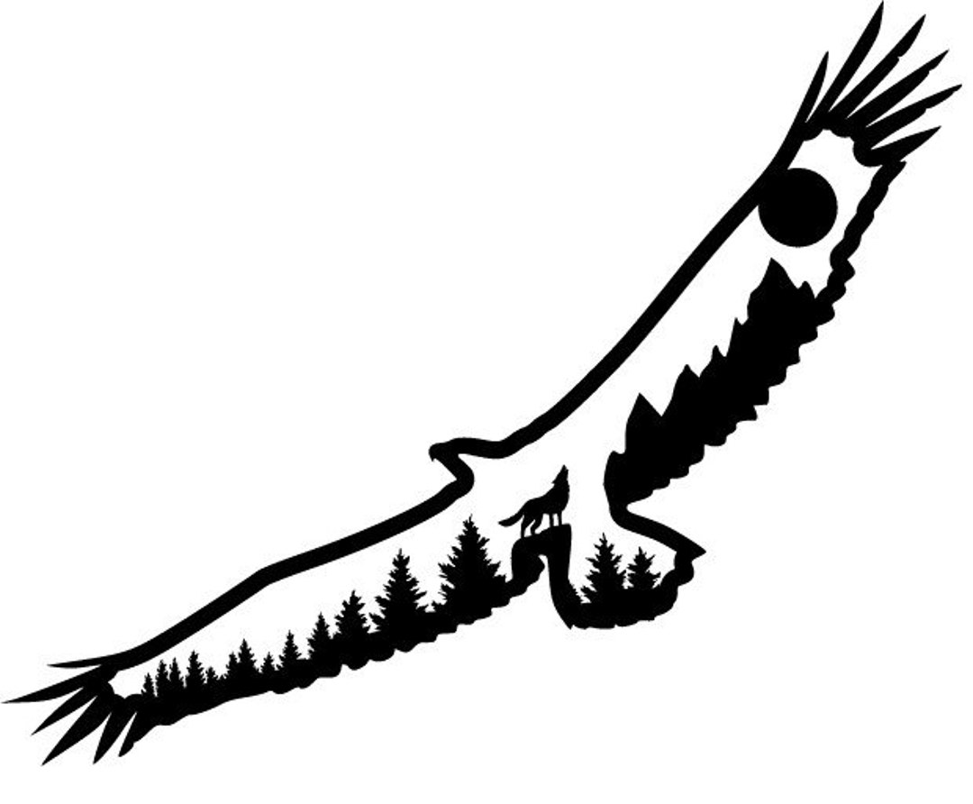 Flying Eagle Vector, Clipart. SVG - Etsy