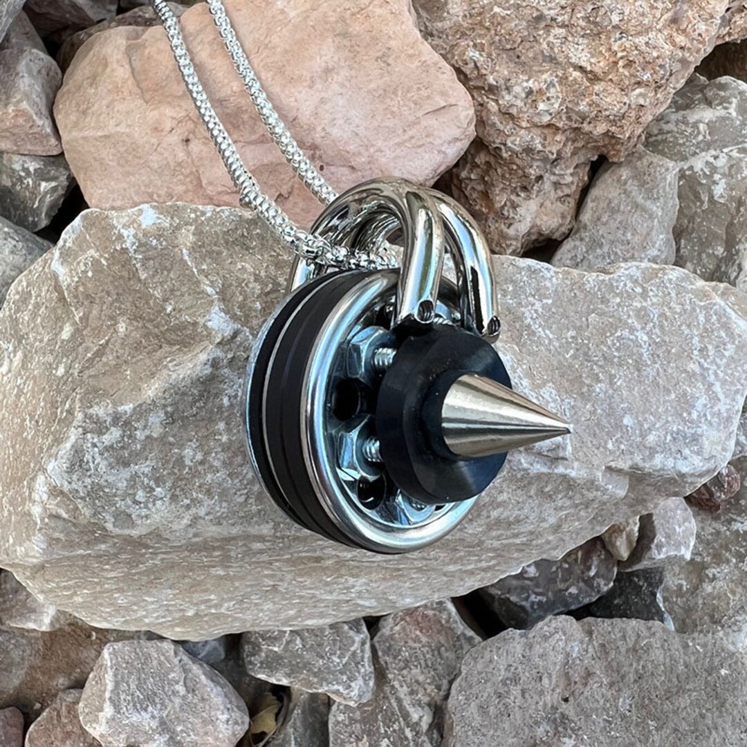 Custom Handmade Industrial Spike Necklace Pendant. Each Pendant is Hand ...