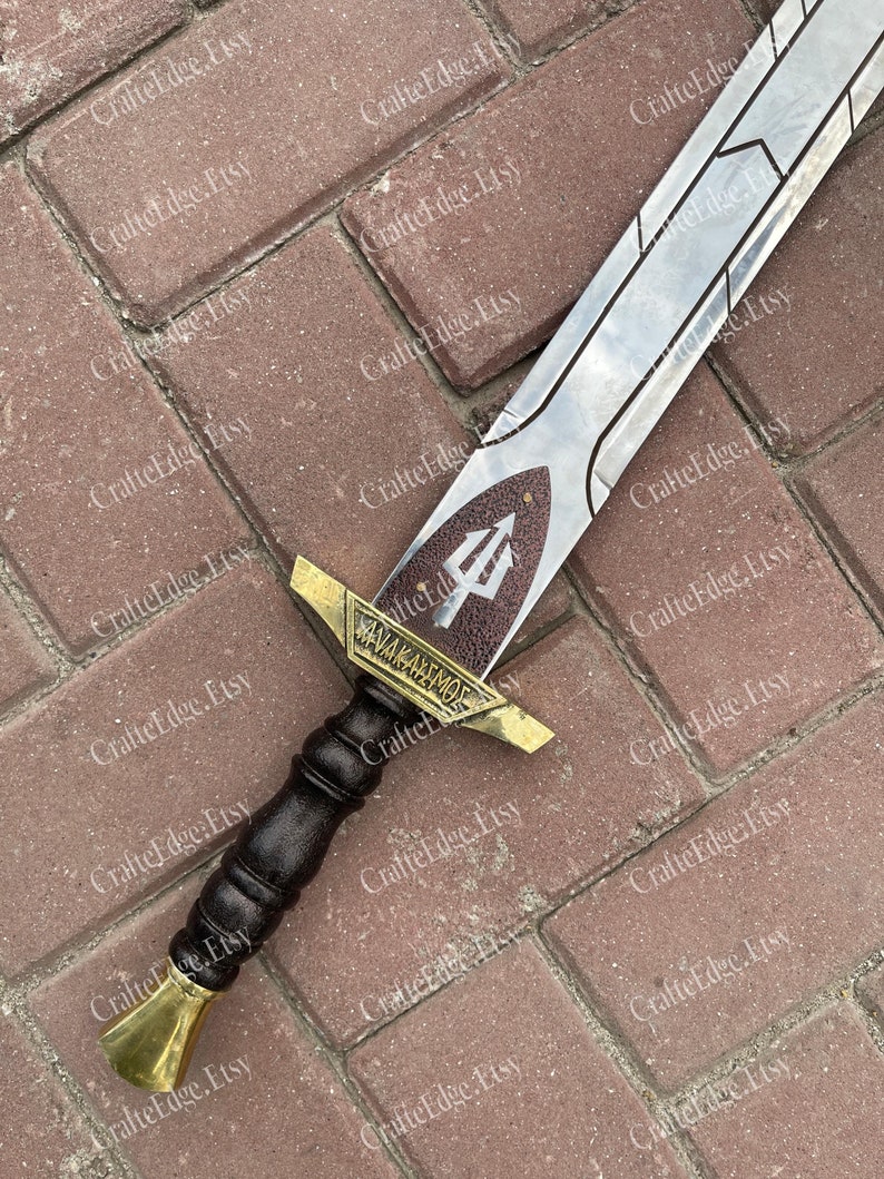 New Percy Jackson Riptide Handmade Sword, Viking Sword, With Beautiful ...