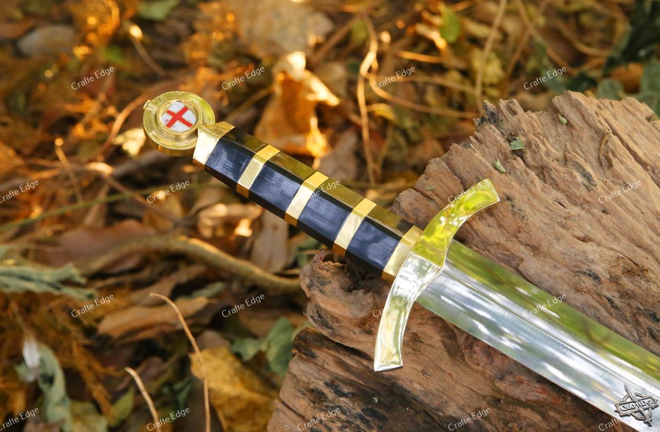 Medieval Knight TEMPLER Replica Sword, Cosplay CASTLE KEEP Collected ...
