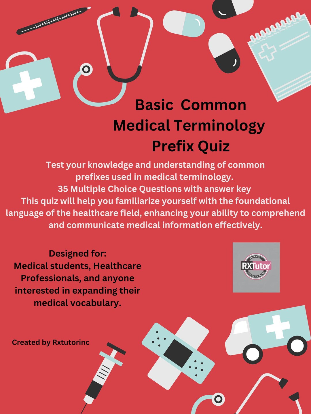 Quiz Basic Common Medical Terminology Prefix Worksheet, Download, Tutor ...