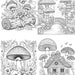 Lineart Coloring Book Magical Mushrooms: Elves, Fairies, Dragons and ...