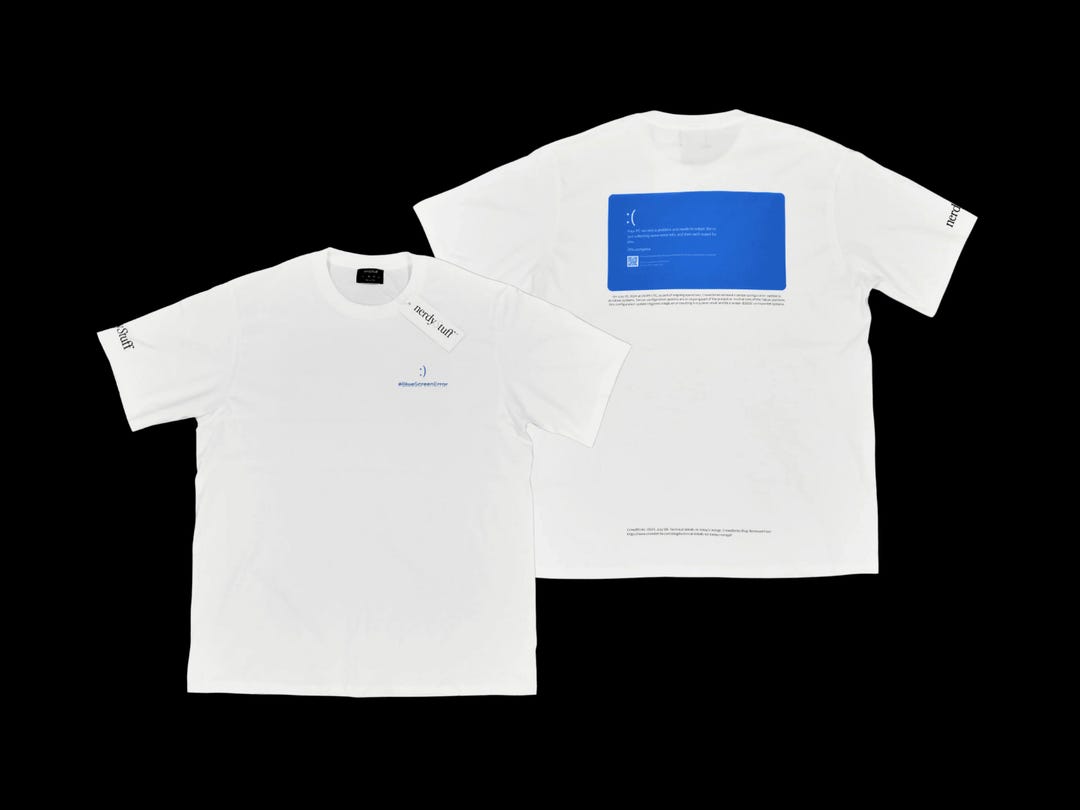 The #bluescreenerror T-shirt, Funny Tech Tee, Funny Error Shirt, Tech ...