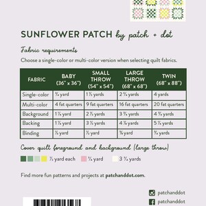 Quilt Patterns Sunflower Patch and Sugarcubes PDF Bundle - Etsy