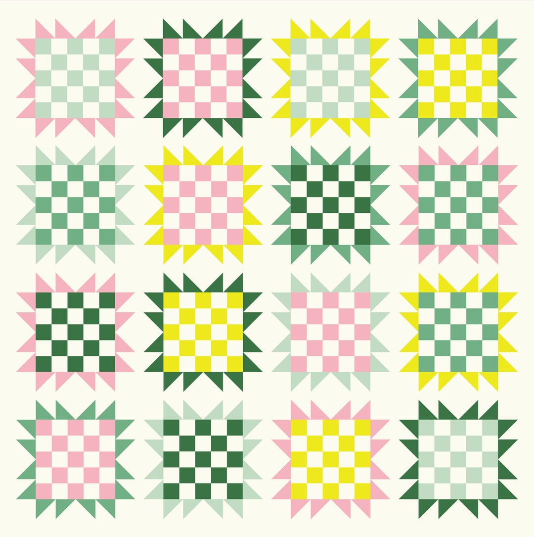Quilt Pattern PDF Sunflower Patch - Etsy