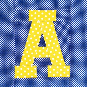 Alphabet Quilt Block Pattern, Varsity, FPP Paper Piecing, PDF - Etsy Canada