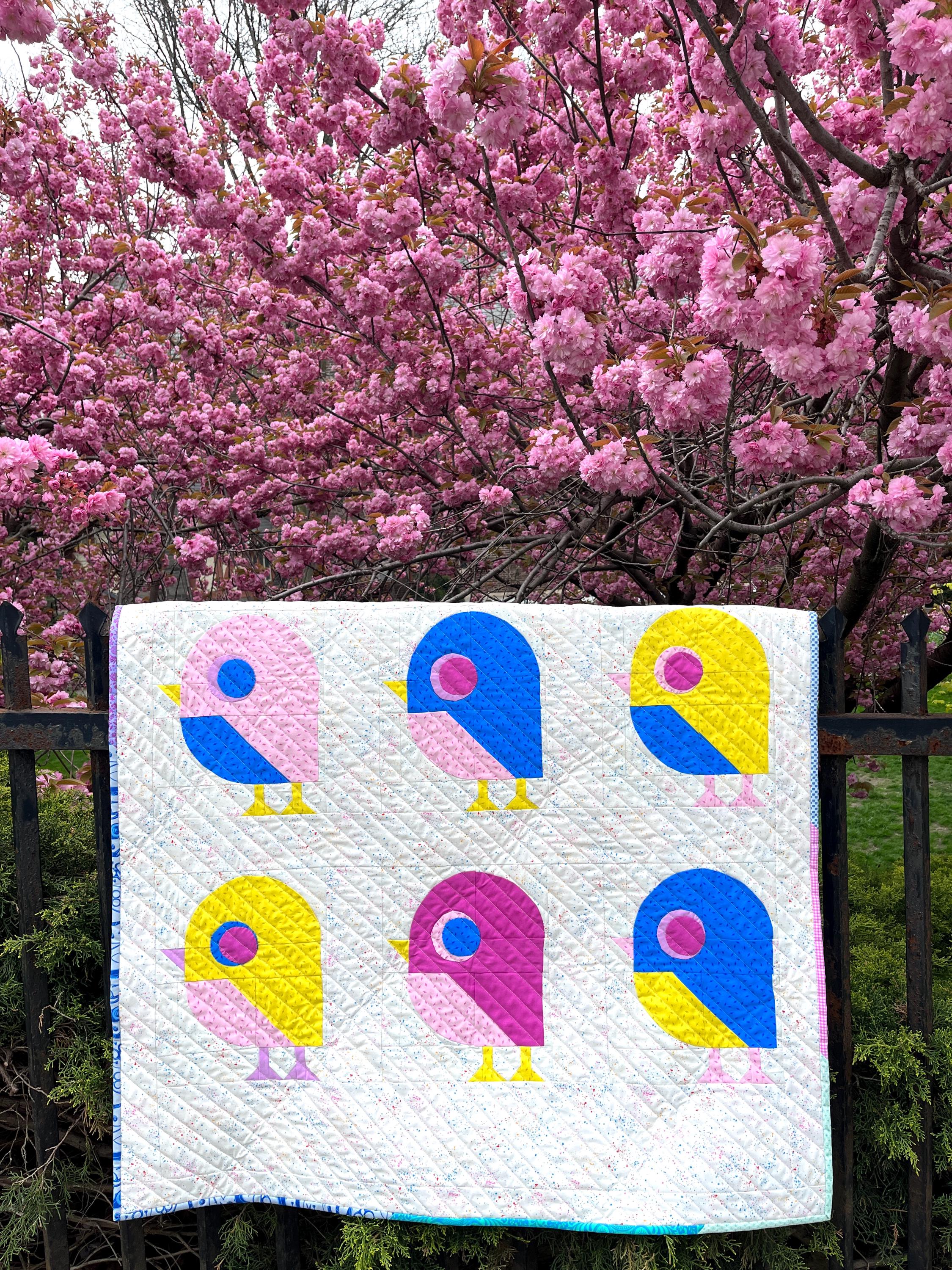 Little Bird Baby Quilt Pattern: Modern Patchwork (PDF Pattern) - Etsy