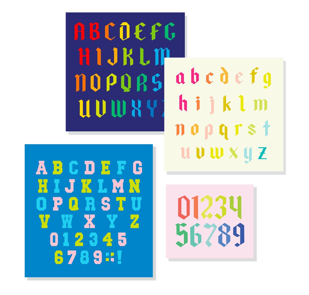 Alphabet and Numbers Quilt Pattern Bundle PDF Paper Pieced - Etsy