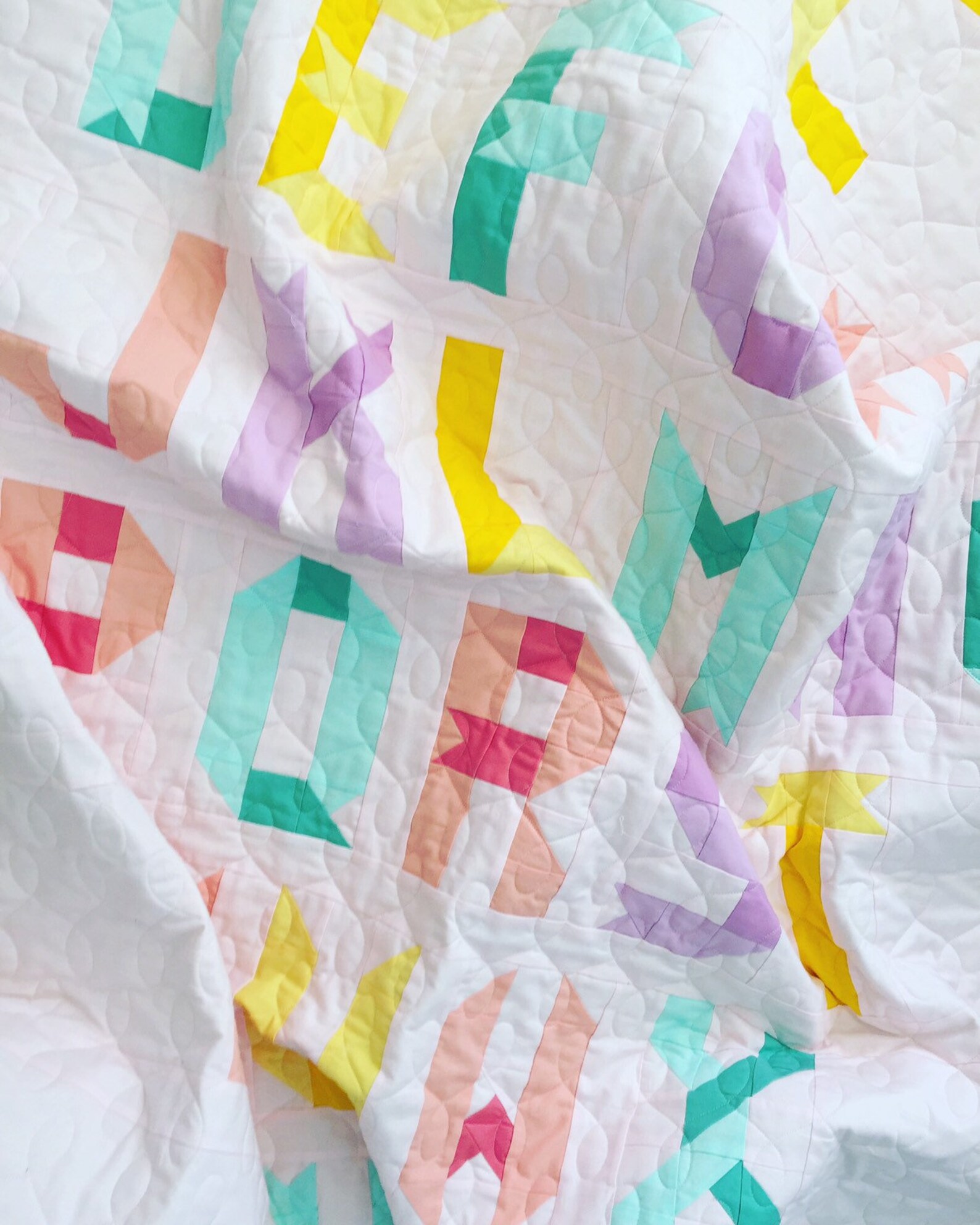 Alphabet Quilt Pattern PDF Digital Download Ribbon Letters - Etsy