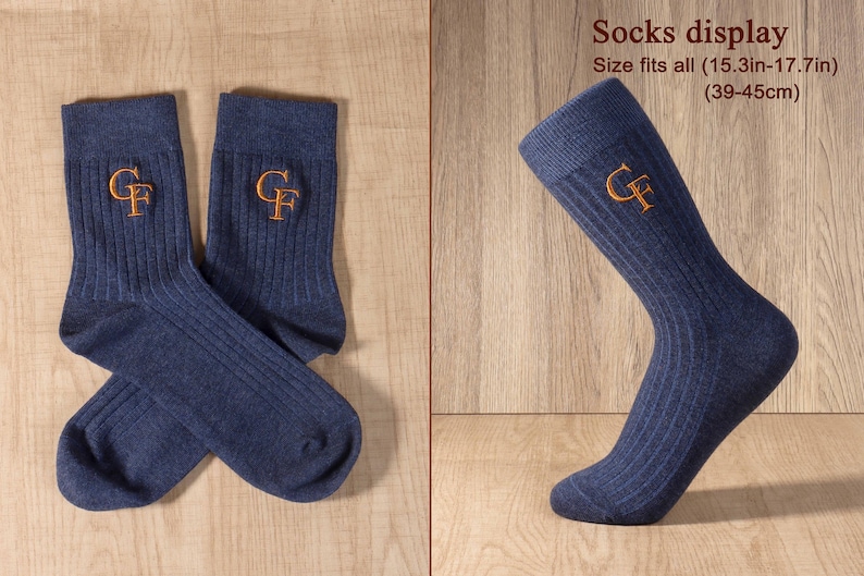Custom Monogram Letter Groom & Best Man Wedding Socks | Embroidered ...
