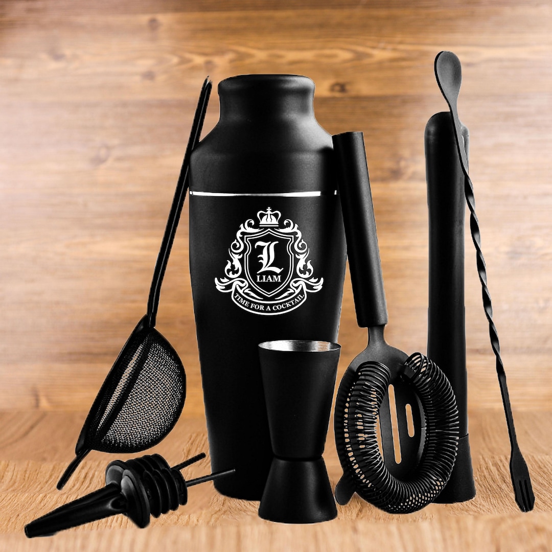 Birthday Cocktail Shaker Set, Barware Set & Bartender Kit, Professional ...