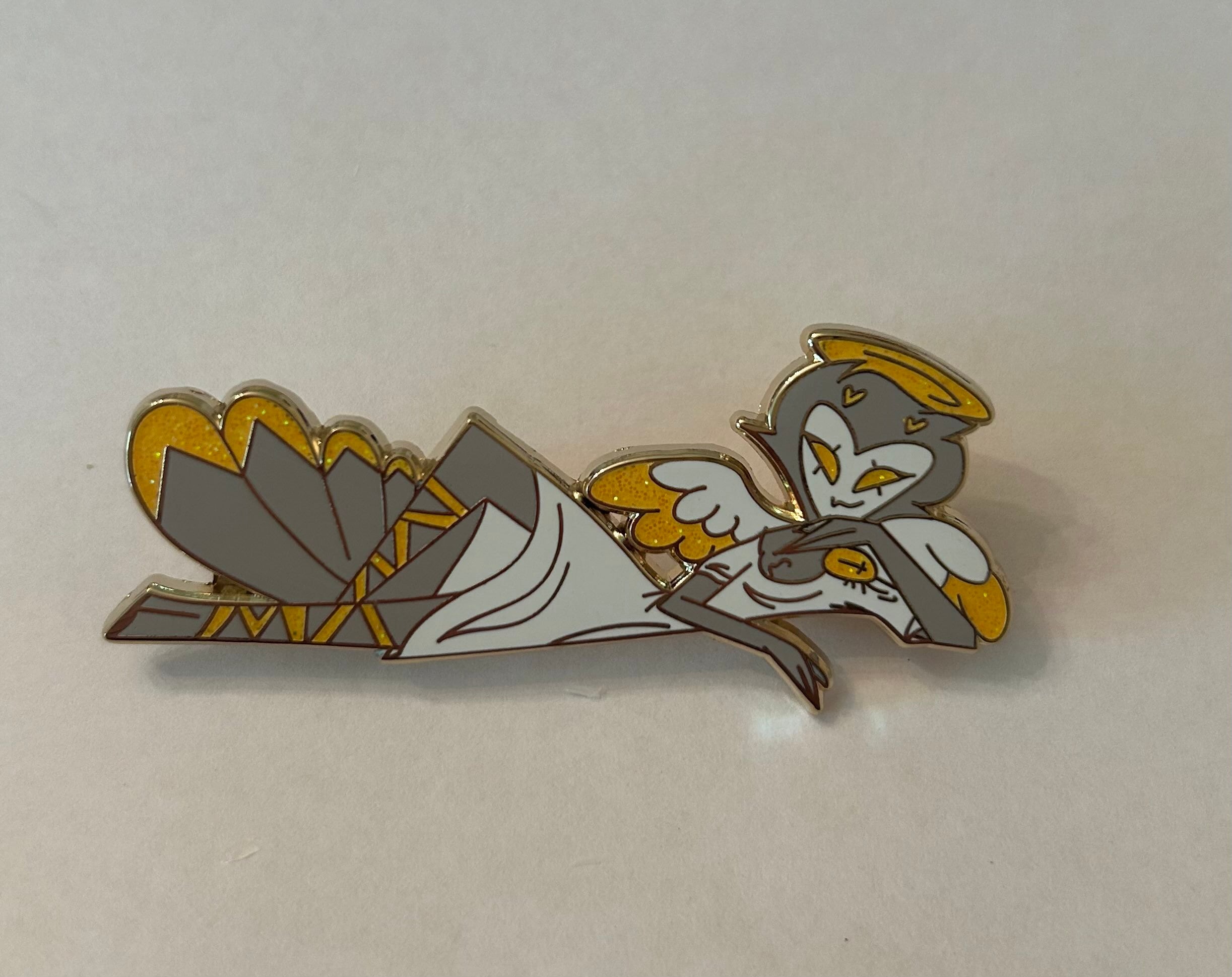 Helluva Boss Hazbin Hotel Angel Enamel Pins - Etsy