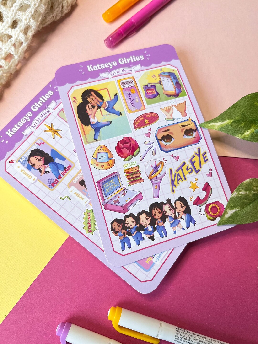 KPOP Girl Group Sticker Sheets Set of 2 - Etsy