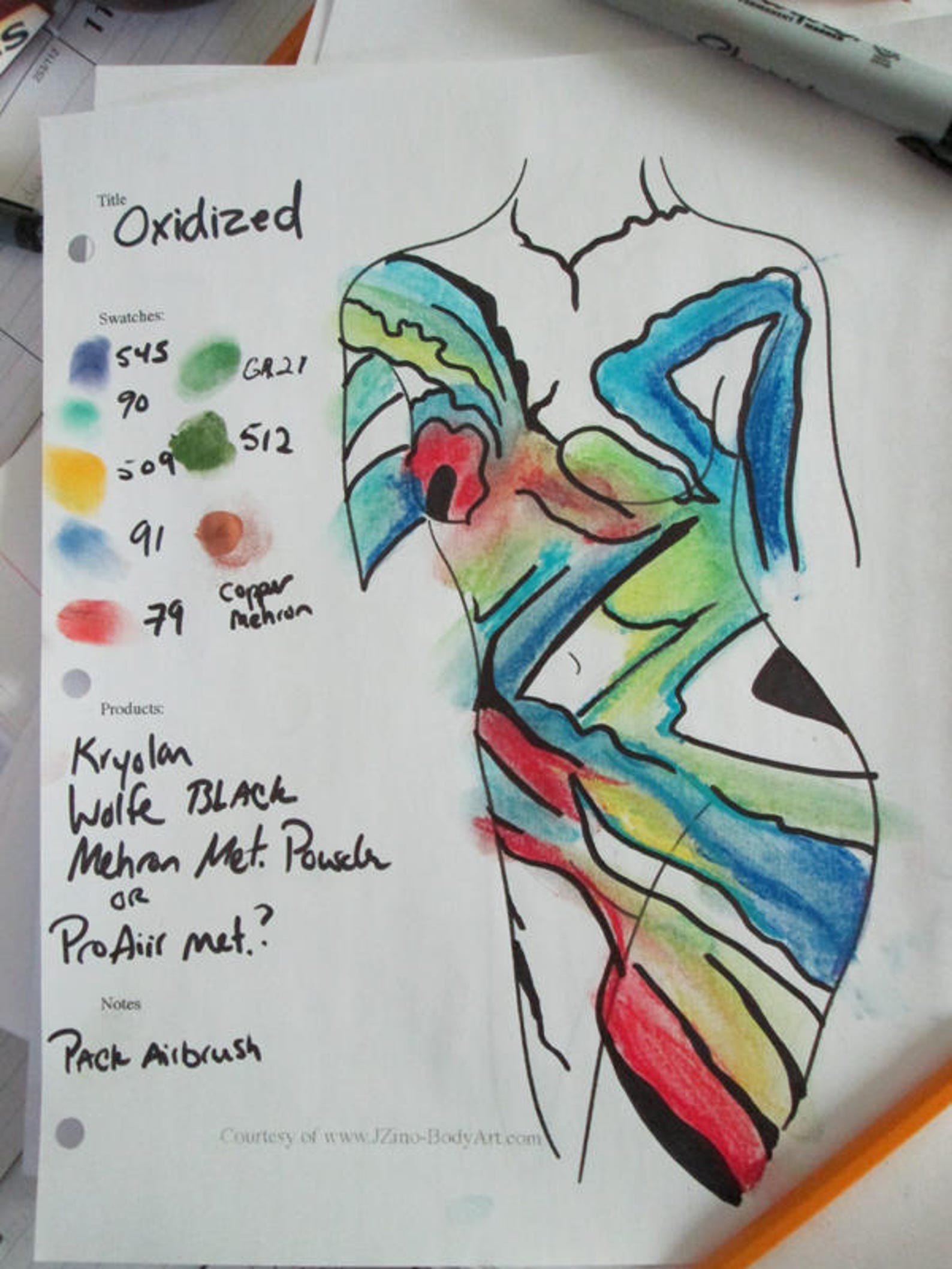 13 Curvy Body Paint Charts Body Templates for Body Painters - Etsy