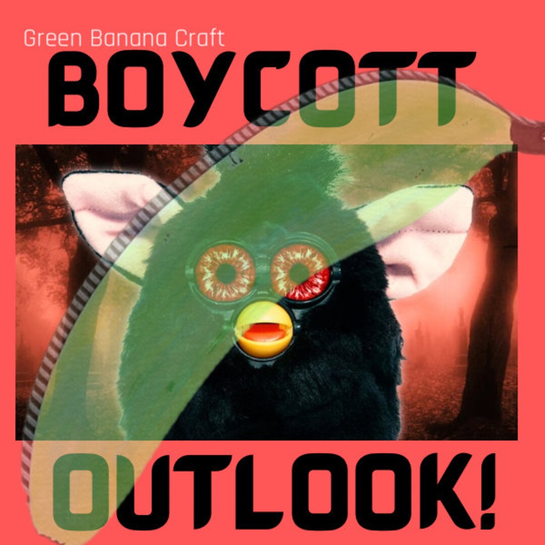 Boycott Outlook Furby Sticker - Etsy