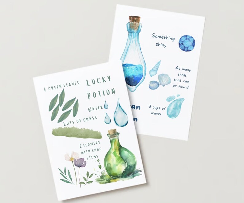 Mud Kitchen Recipe Cards, Printable Flash Cards, Sensory Play ...