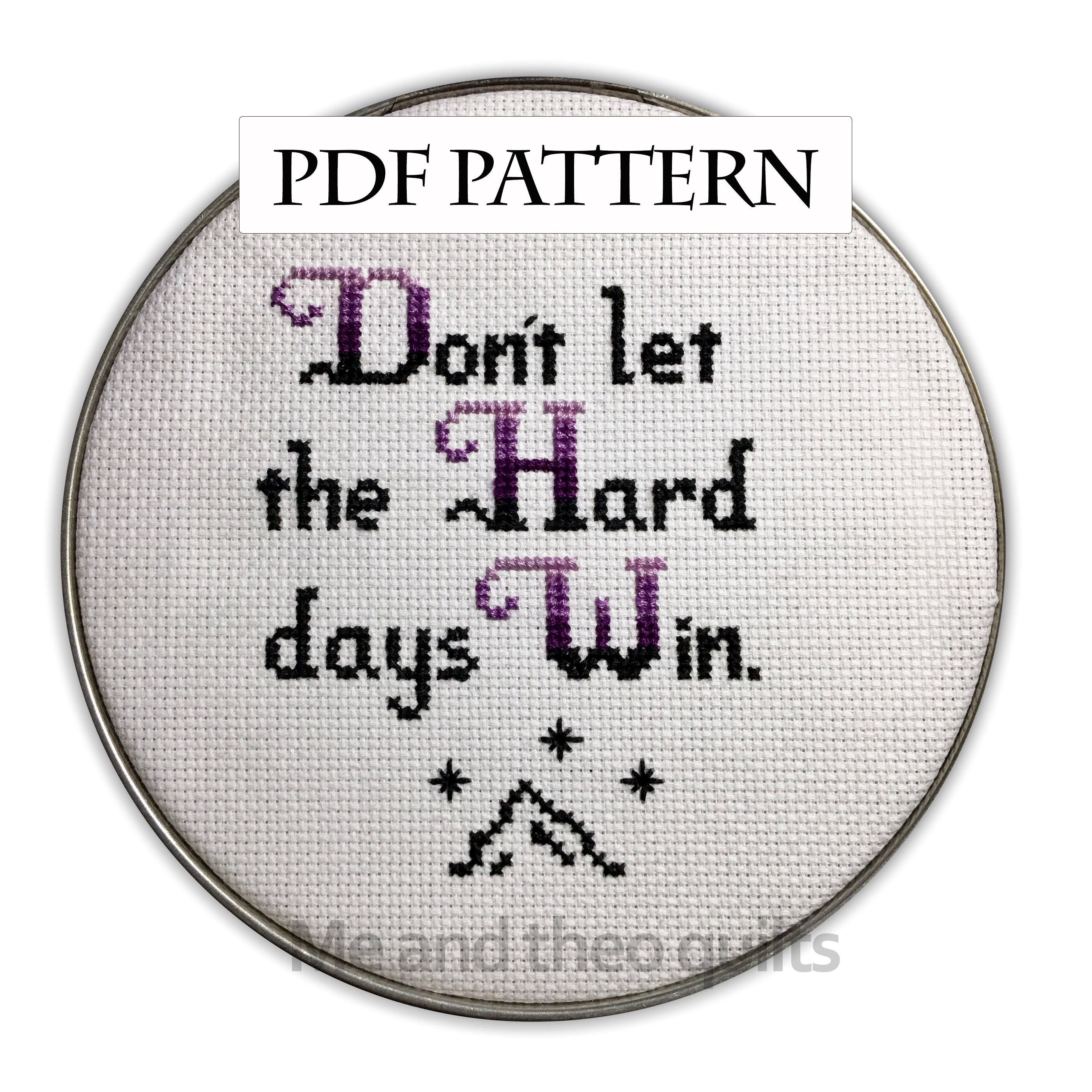ACOMAF Hard Days Cross Stitch Pattern PDF Digital Download A Court of ...