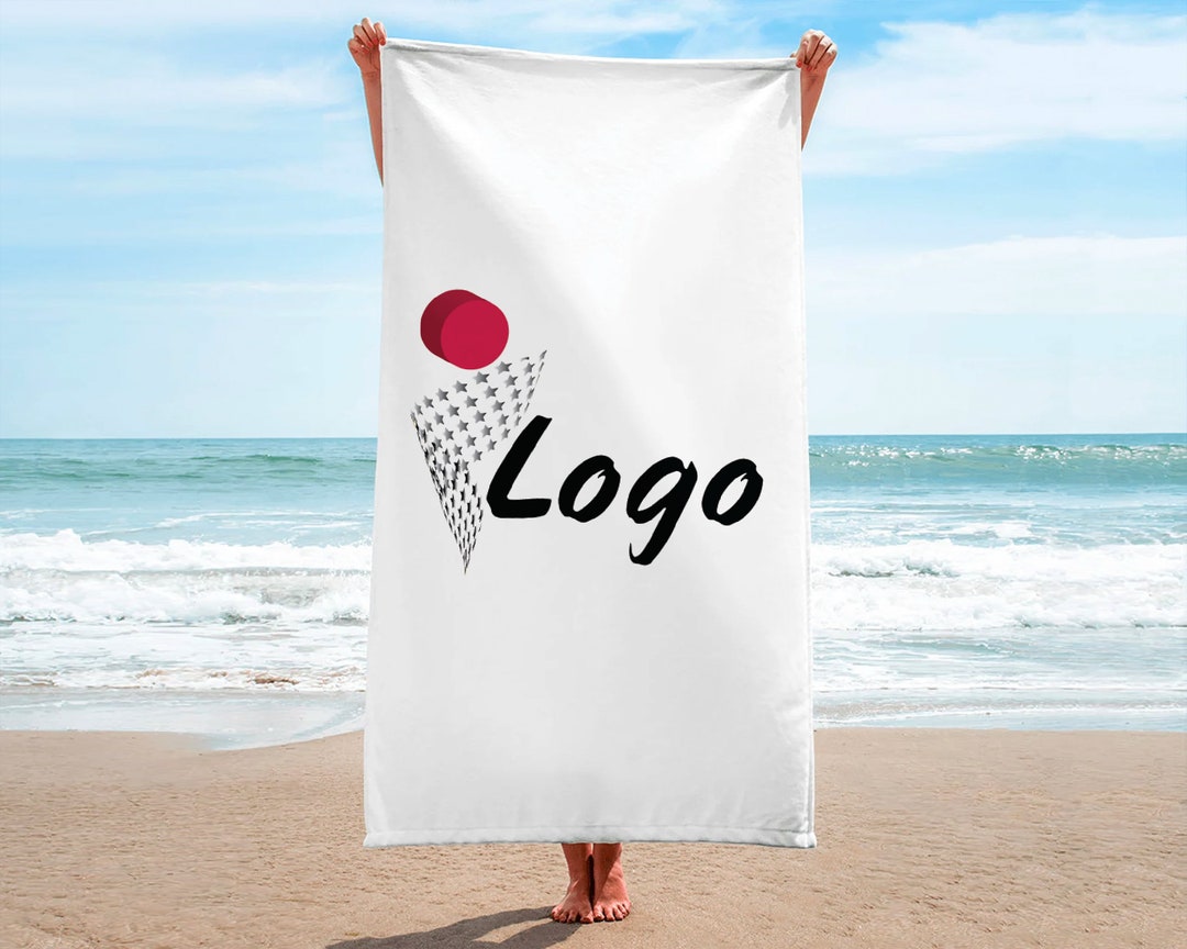 Custom Logo Beach Towel, Baseball, Basketball, Softball Team Logo ...