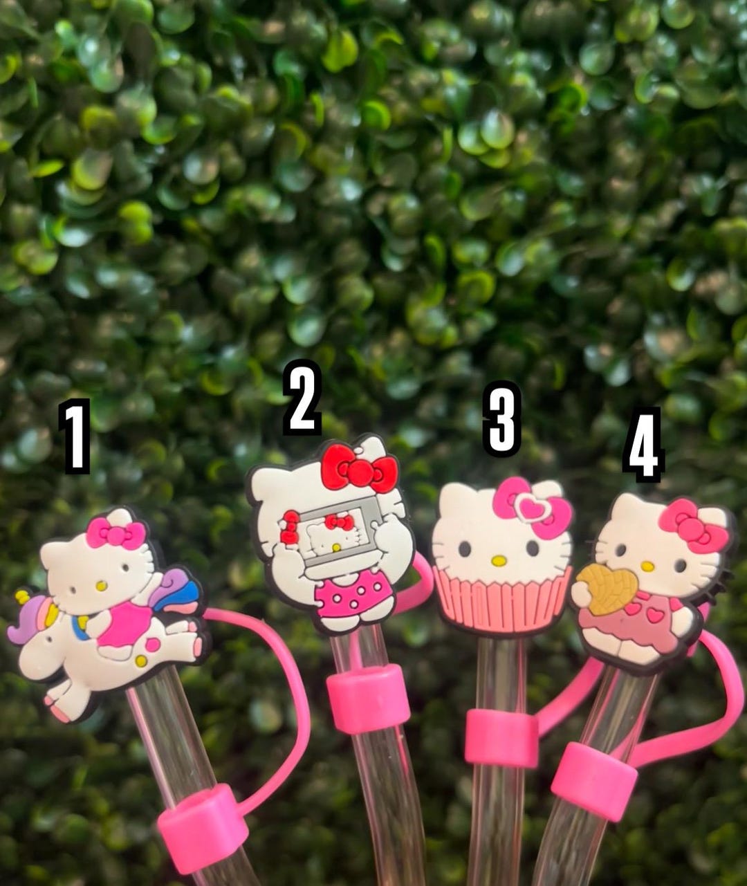 Hello Kitty Straw Toppers - Etsy