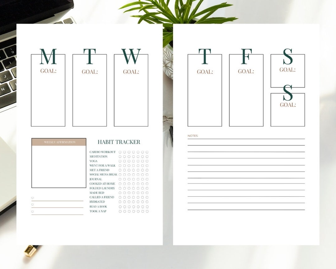 2024 Habit Tracker, Healthy Habit Tracker, Simple Habit Tracker ...