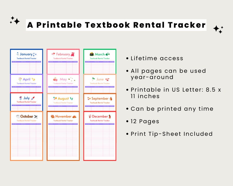Rental Tracker, Printable Rental Tracker, Rental Template, Digital ...
