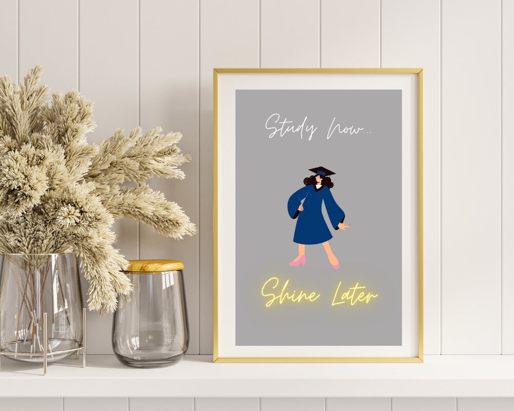 Printable College Wall Art, Motivational Wall Art, Student Wall Art ...
