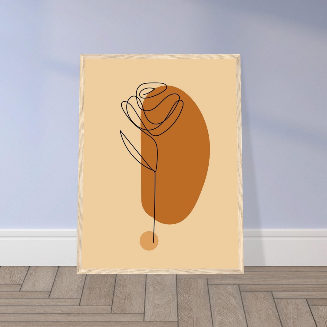 Simple Rose Design, Botanical Design, Floral Design, Premium Matte ...