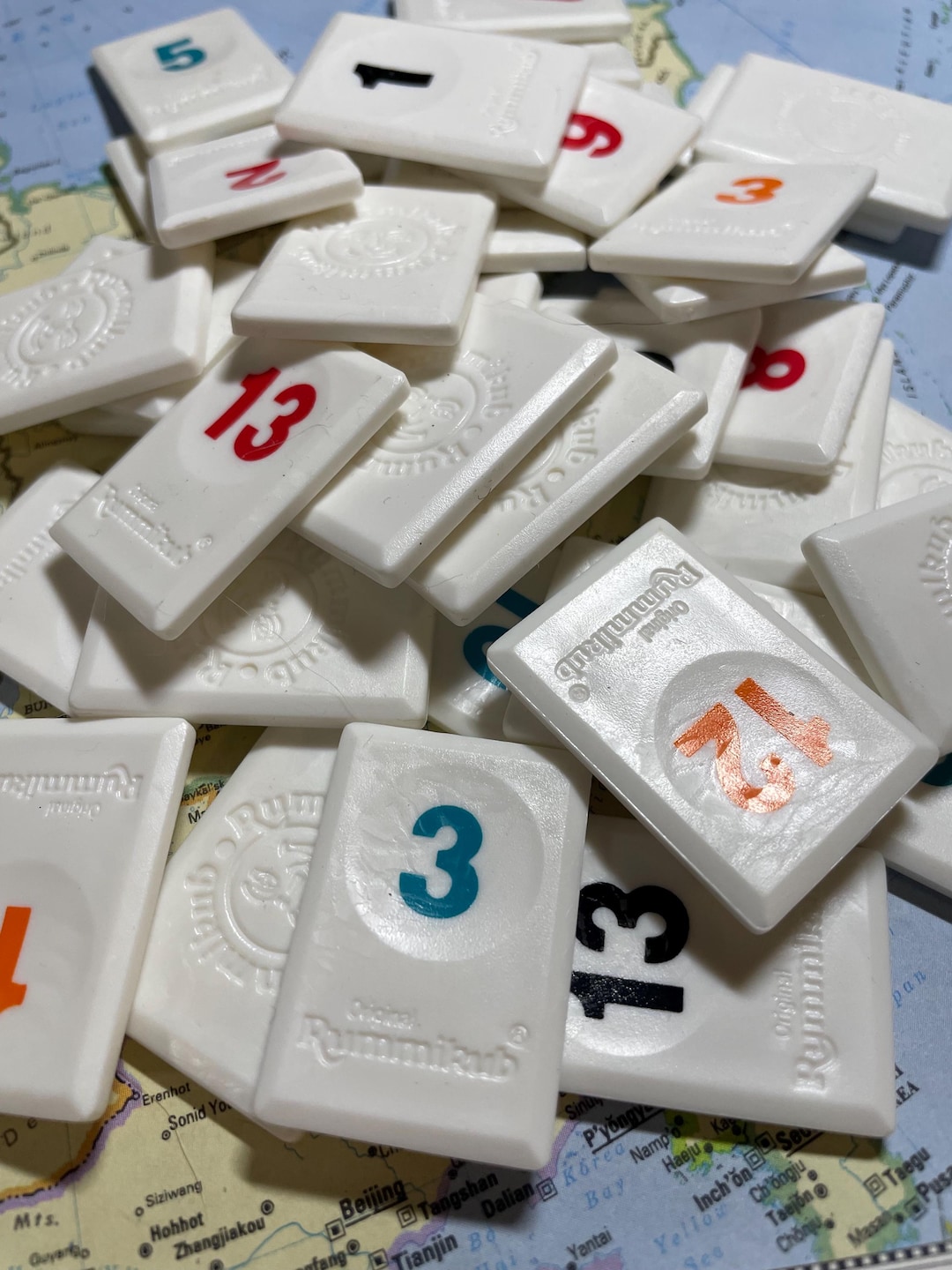 Vintage Rummikub Game Pieces- Set of 13 - Etsy