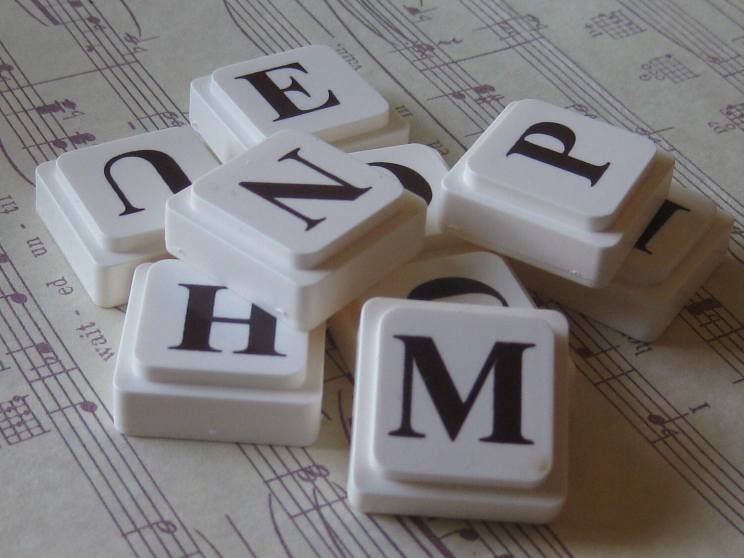 Vintage Letter Tile Game Piecesrandom Set of 15 - Etsy Israel