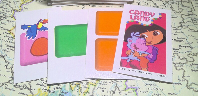 Dora the Explorer Candy Land 2005 Game Piecesset of 21 - Etsy