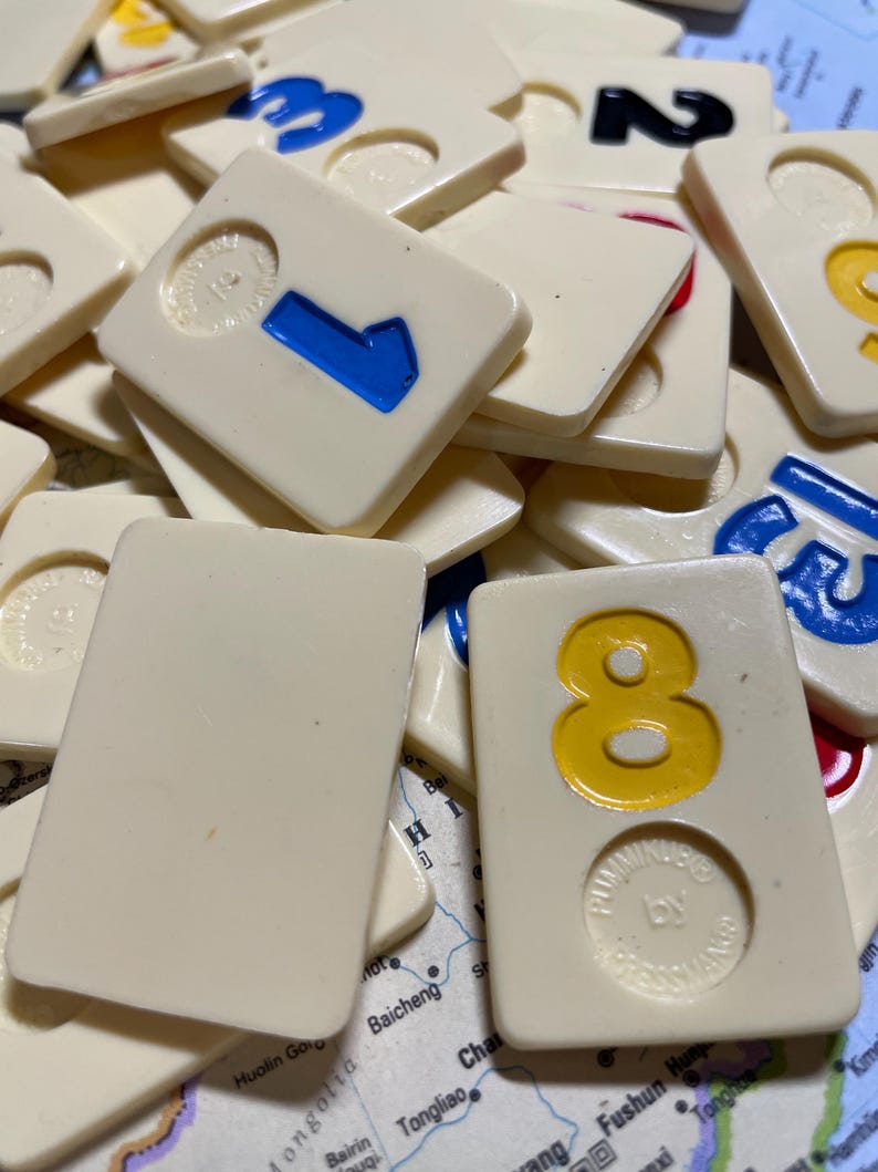Vintage Rummikub Game Pieces- Set of 13 - Etsy