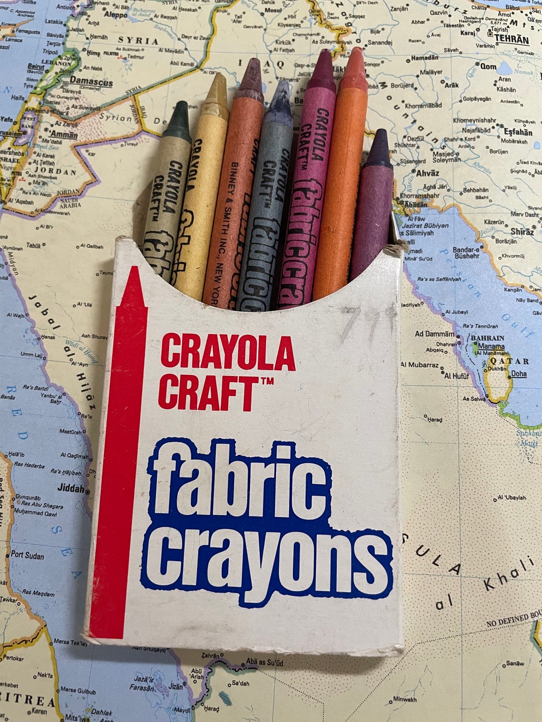 Vintage Crayola Craft Wax Fabric Crayons by Binney & Smith - Etsy
