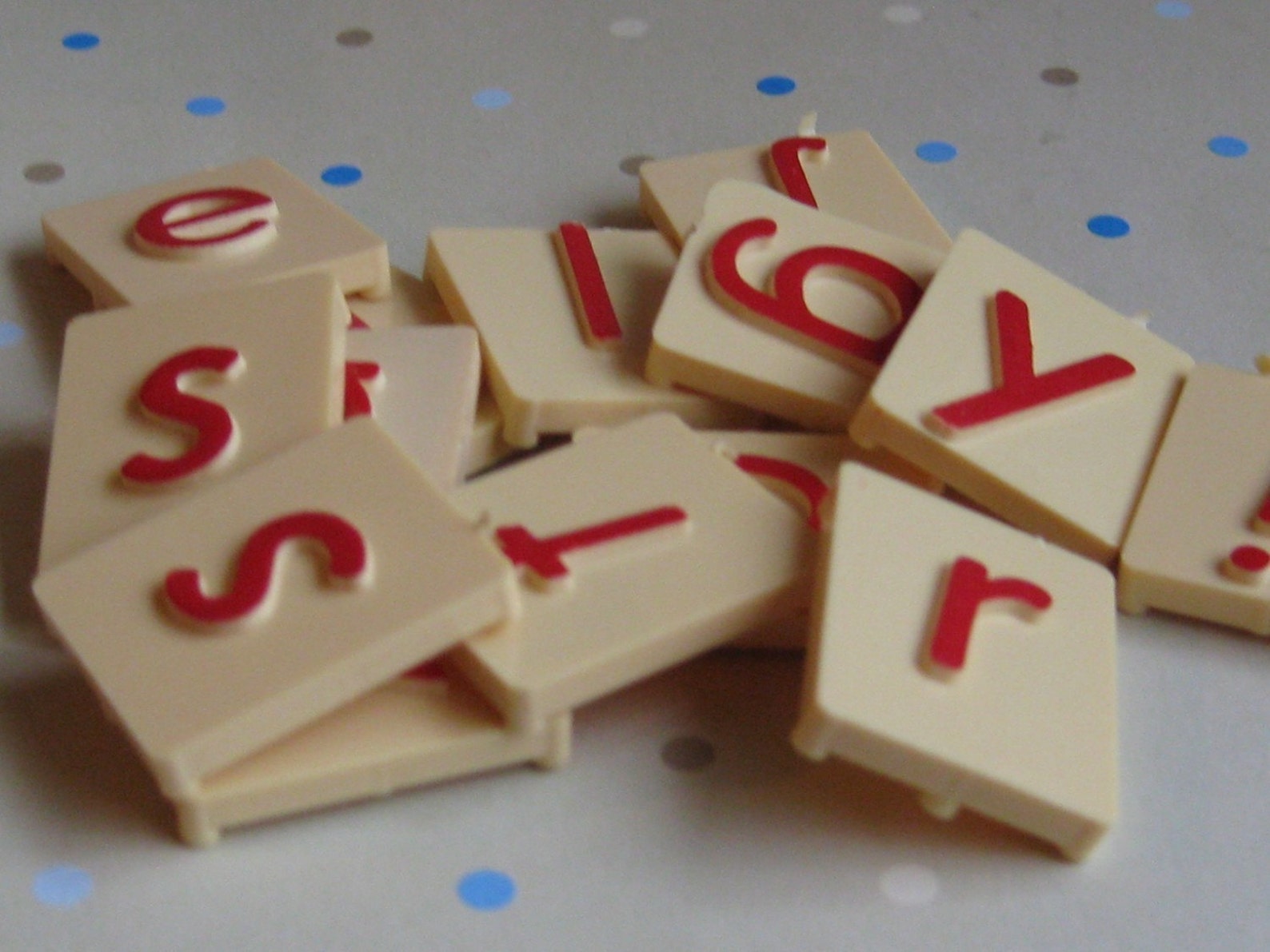 Vintage Lower Case Red Letter Game Pieces----random Set of 15 - Etsy