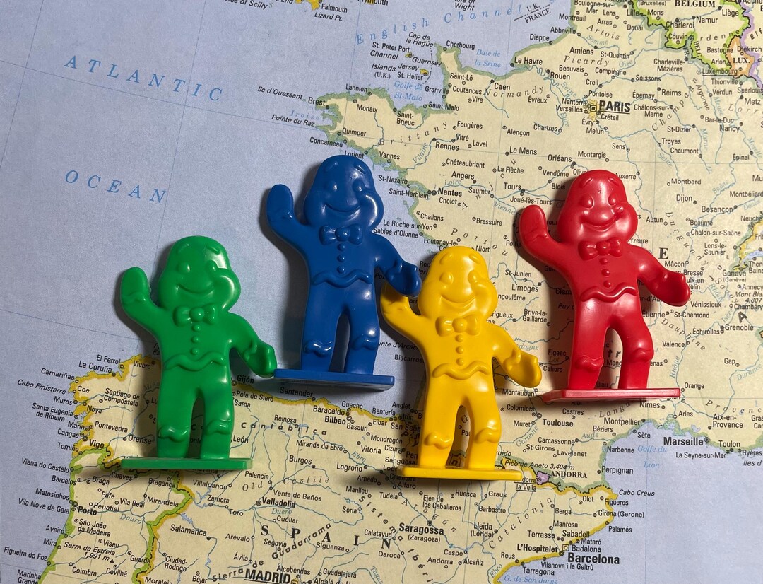 Candy Land Gingerbread Game Pieces----set of 4 - Etsy