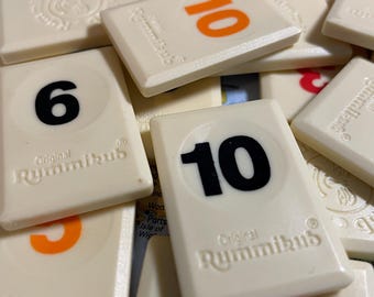 Vintage Rummikub Game Pieces- Set of 13 - Etsy