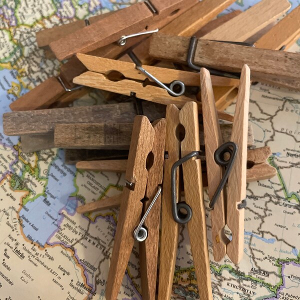 Vintage Clothes Pins - Etsy