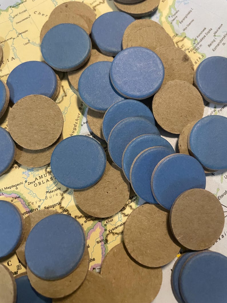 Vintage Blue Bingo Markers- Set of 60 - Etsy