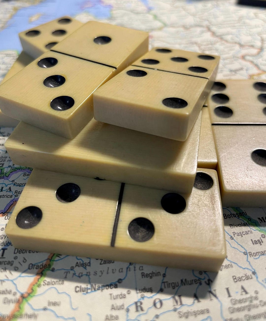Vintage Ivory Dominoes Game Pieces-set of 9 - Etsy