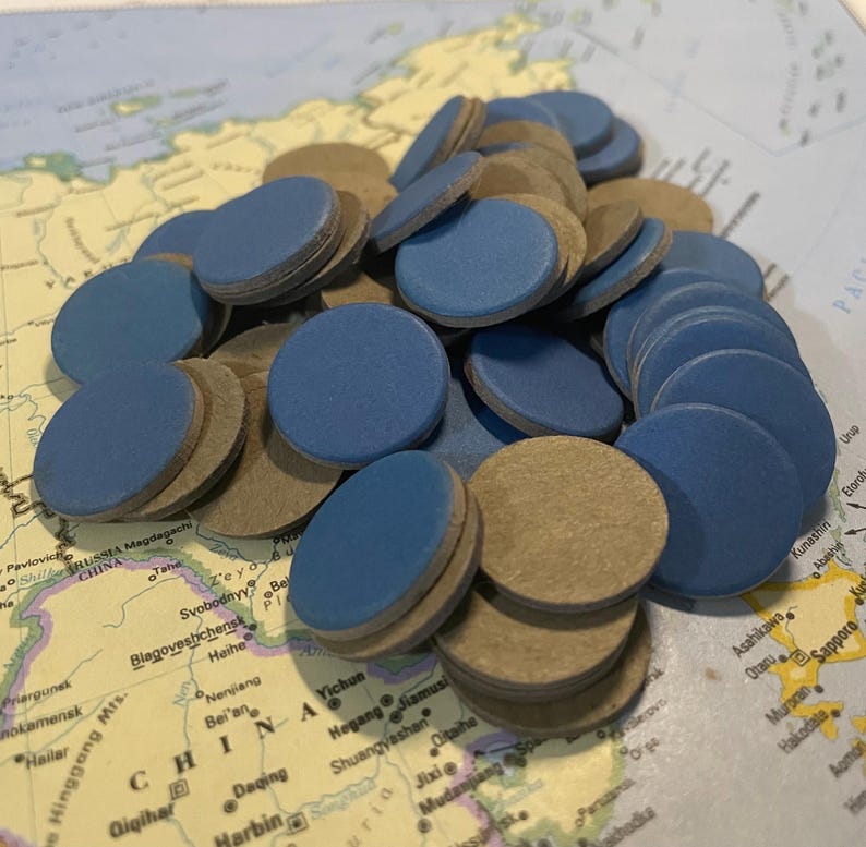 Vintage Blue Bingo Markers- Set of 60 - Etsy