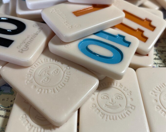 Vintage Rummikub Game Pieces- Set of 13 - Etsy